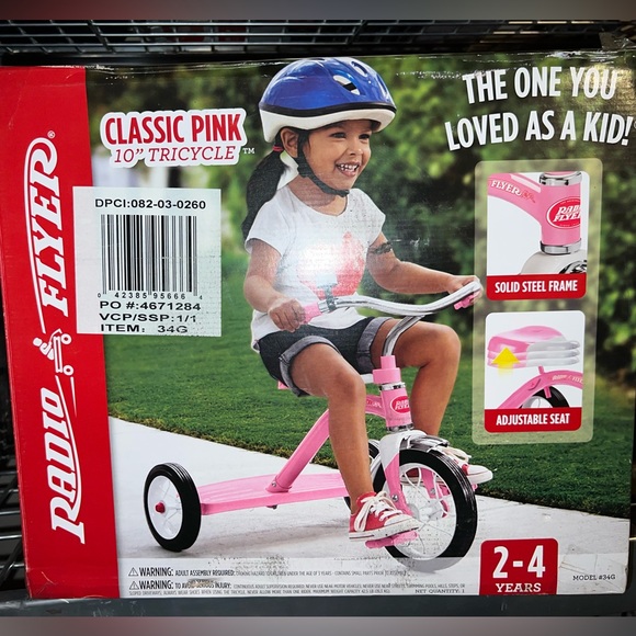 Radio-flyer | Toys | Radioflyer Classic Pink Tricycle | Poshmark